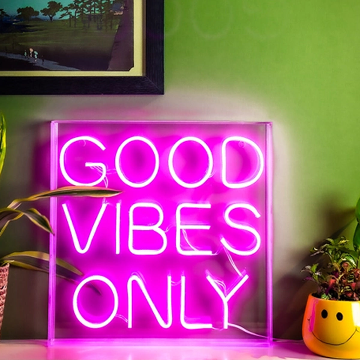 Neonskilt Good Vibes Only – Things With A Story